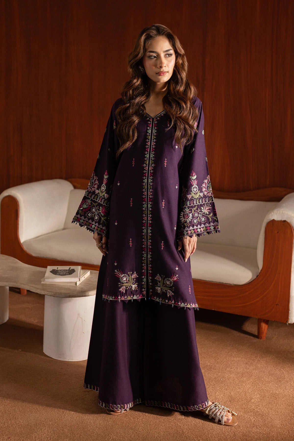 Nora - 2Pc Pima lawn Embroidered Dress